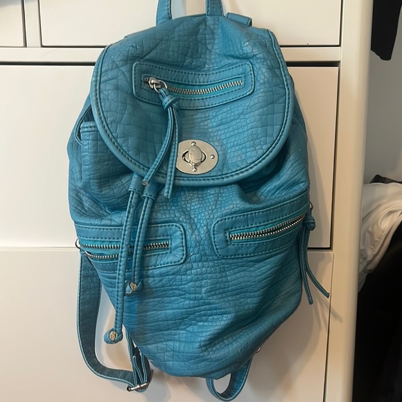 Bueno | Bags | Teal Mini Backpack Four Pockets | Poshmark